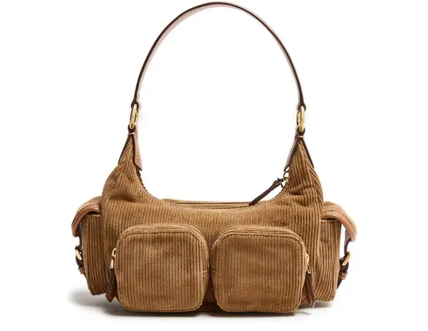 Miu Miu Corduroy Bag With Multiple Pockets