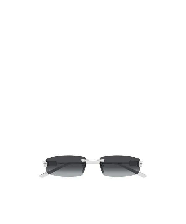 Balenciaga Rectangle Frame Sunglasses - Black