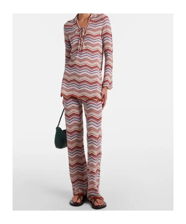 Rixo Brody Chevron Cotton Top