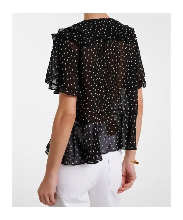 Dorothee Schumacher Dancing Dots Polka Dot Georgette Cover-up