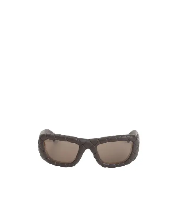 Bottega Veneta Square Frame Sunglasses - Brown