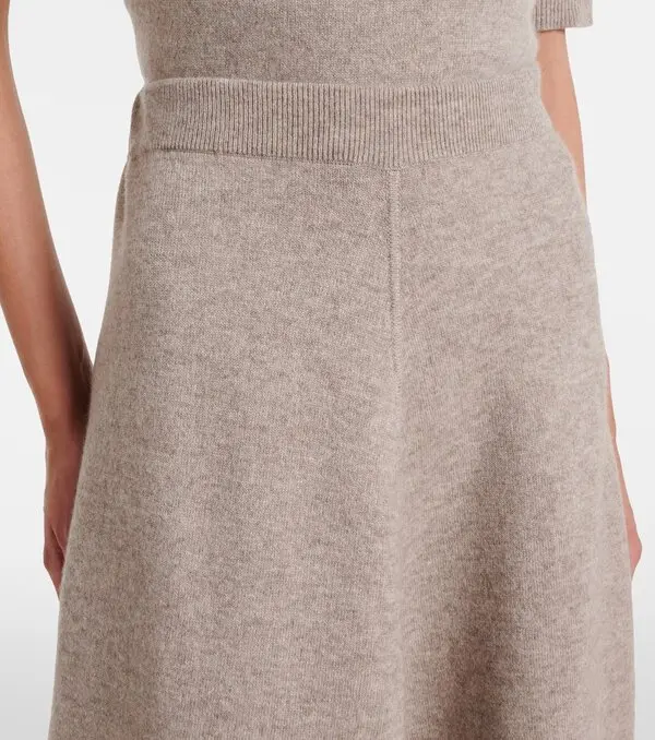 Jardin Des Orangers Wool And Cashmere Blend Midi Skirt