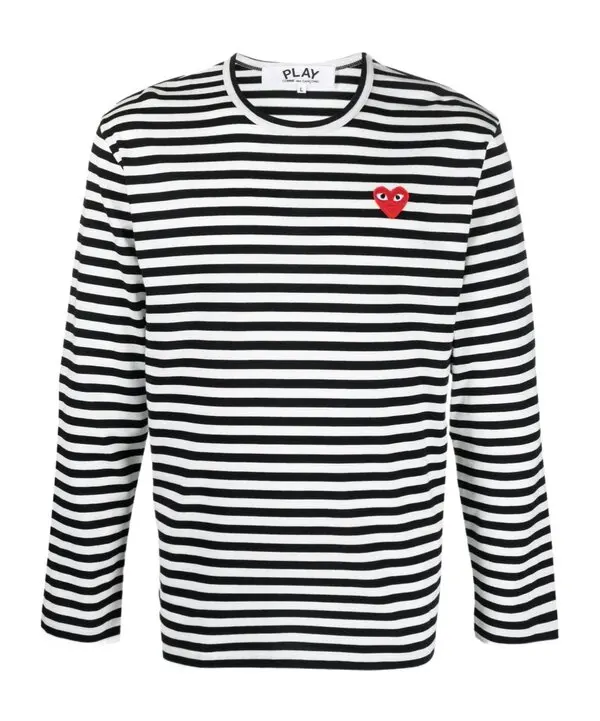 Play Comme Des Garcon Short-sleeved T-shirt - Black
