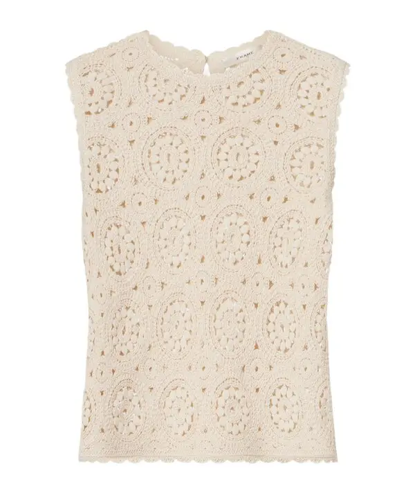 FRAME The Crochet Cotton Top