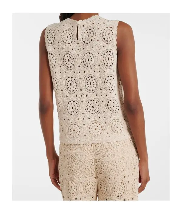 FRAME The Crochet Cotton Top