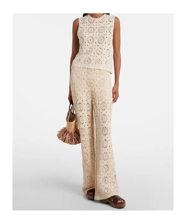 FRAME The Crochet Cotton Top