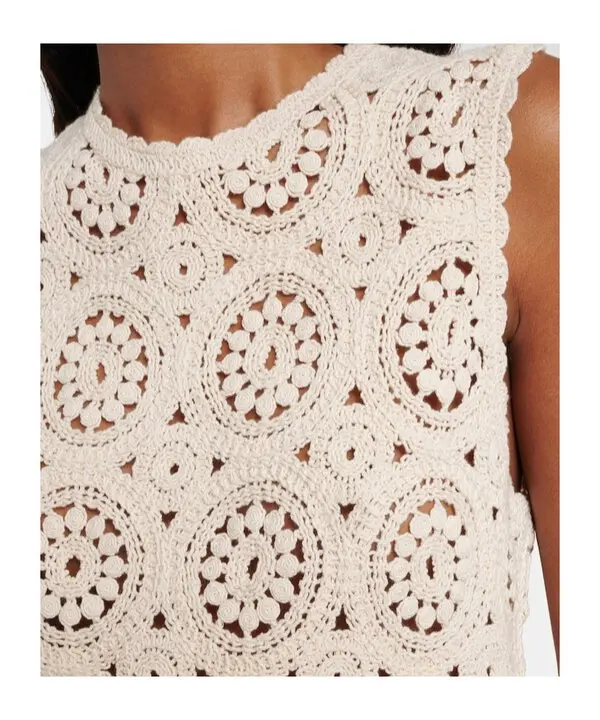 FRAME The Crochet Cotton Top