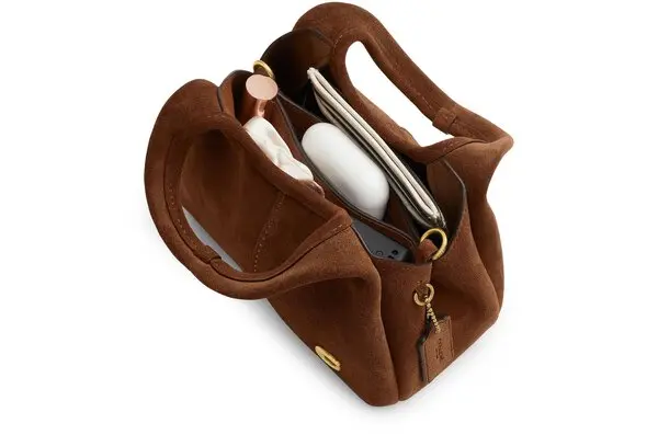 COACH Lana 19 Suede Shoulder Bag