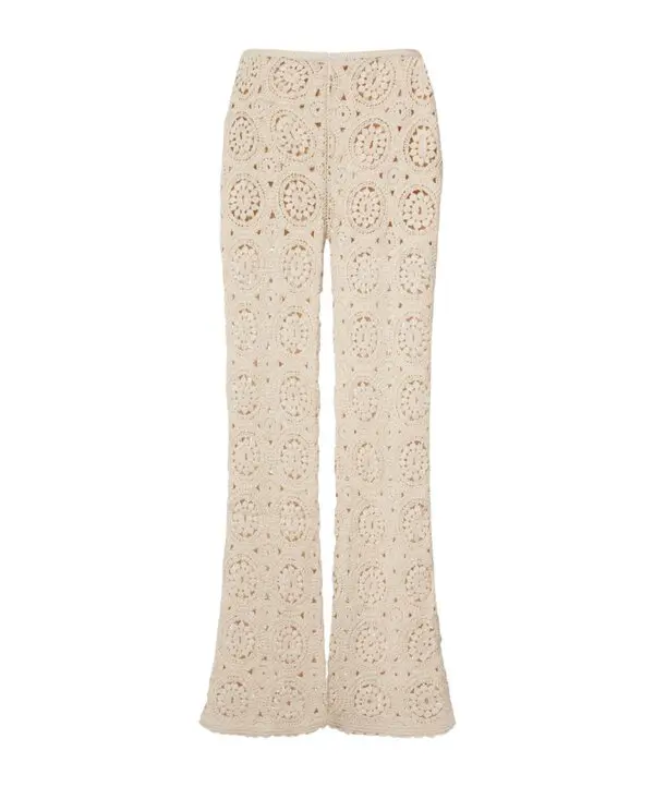 FRAME Crocheted Trousers