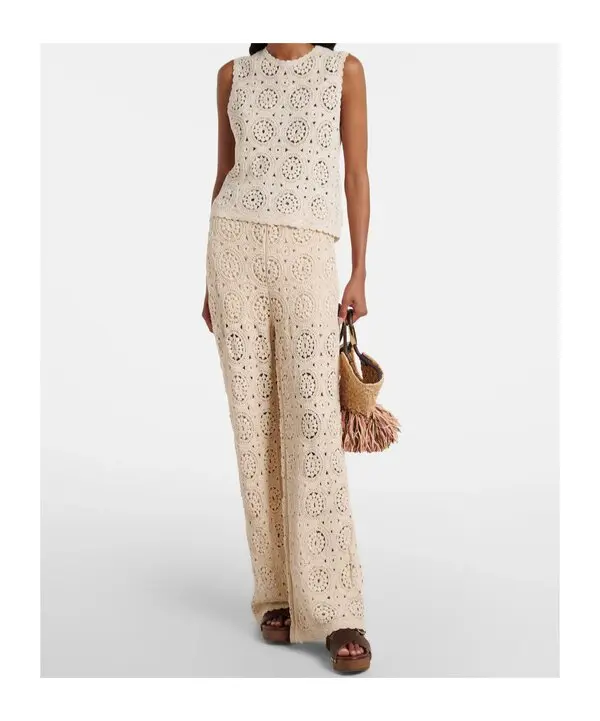 FRAME Crocheted Trousers