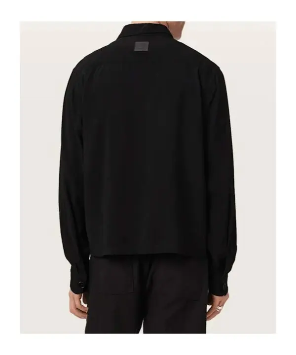 ALLSAINTS Buck Oversized Embroidered Zip-up Jacket