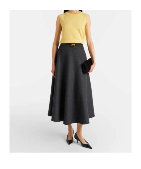 Oscar De La Renta Virgin Wool Sweater Vest - Nude