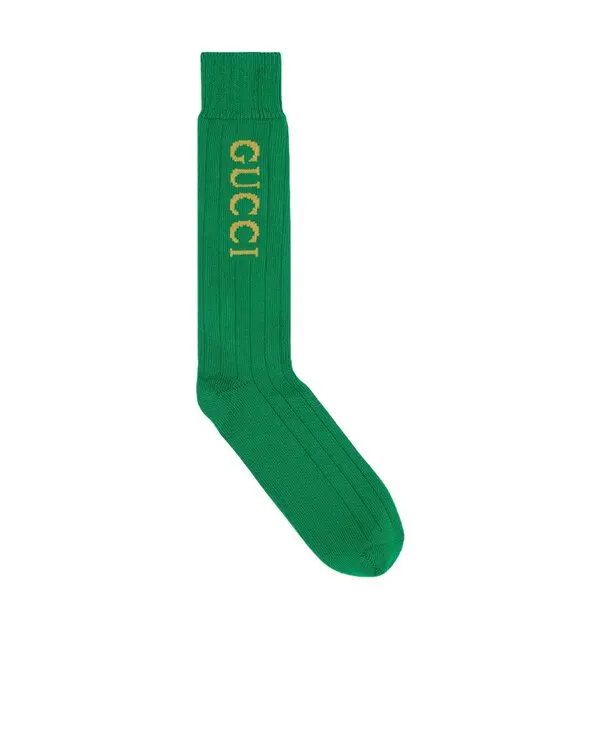 Gucci Intarsia-knit Logo Socks