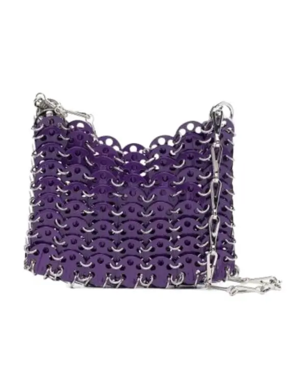 Rabanne Removable Chain Shoulder Bag - Gray