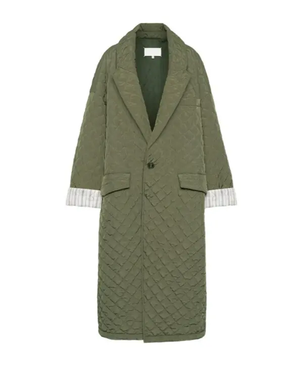 MAISON MARGIELA Quilted Coat - Military Green