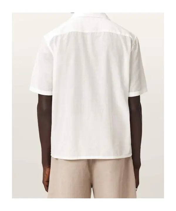 ALLSAINTS Monument Short Sleeve Boxy Shirt - Tern White