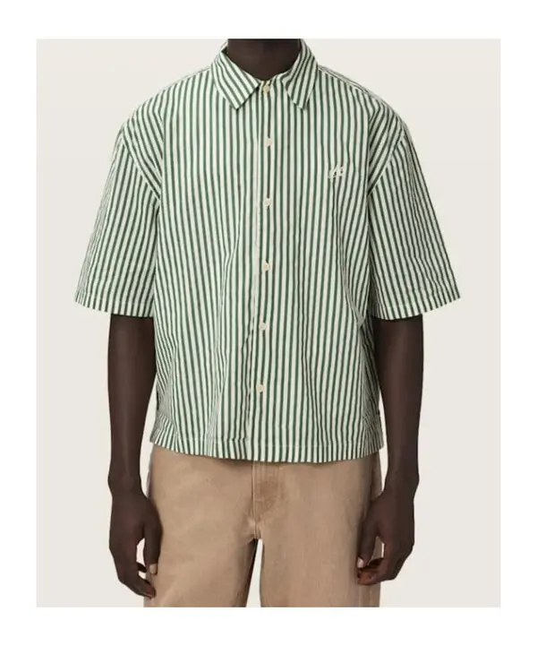 ALLSAINTS Chopin Boxy Short Sleeve Striped Shirt
