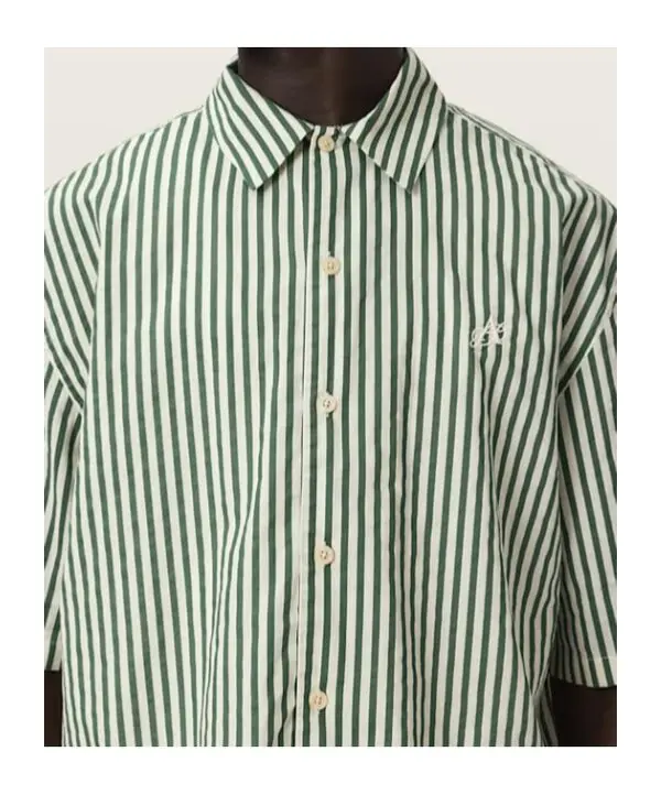 ALLSAINTS Chopin Boxy Short Sleeve Striped Shirt