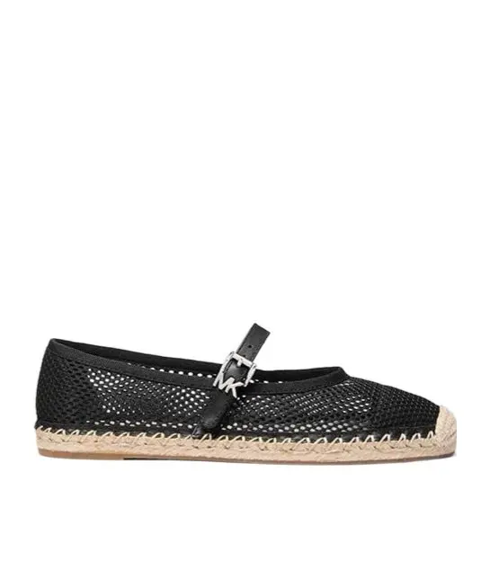 Michael Kors Lynn Buckle-strapped Mesh Ballet Espadrilles