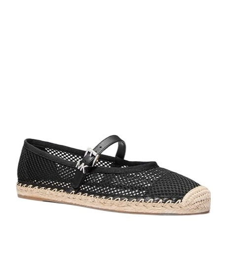 Michael Kors Lynn Buckle-strapped Mesh Ballet Espadrilles