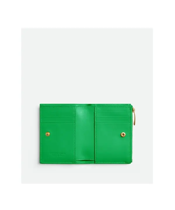 Bottega Veneta Small Cassette Bi-fold Zip Wallet