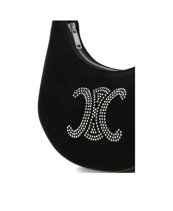 Celine Logo Zipper Shoulder Bag