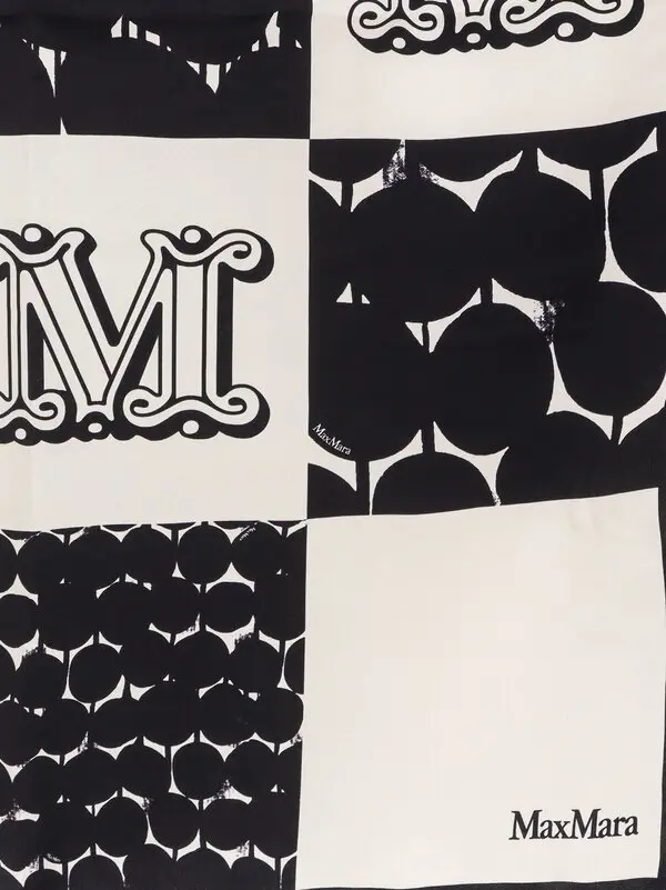 Max Mara Logo Printed Shawl