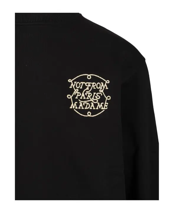 Drole De Monsieur Slogan Crewneck Sweatshirt