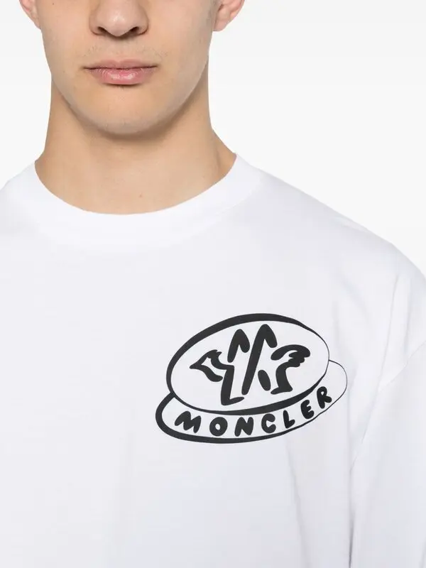 Moncler Logo-stamp Cotton T-shirt