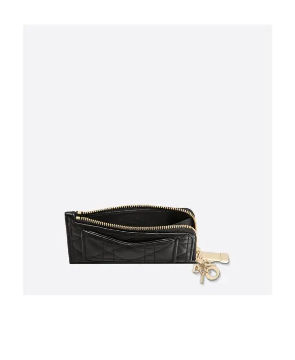 Dior Lady Compact Zipped Card Holder