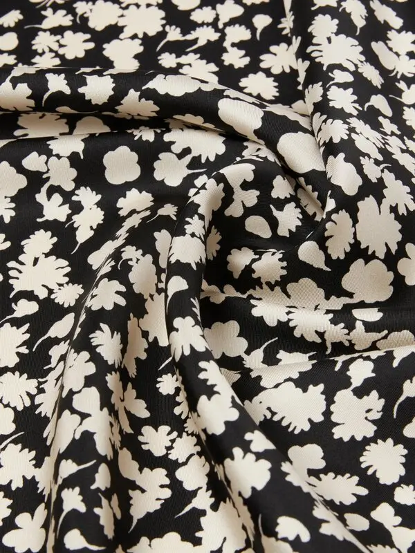 Max Mara Printed Silk Twill Scarf