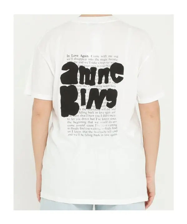 ANINE BING Round Neck Short Sleeve T-shirt