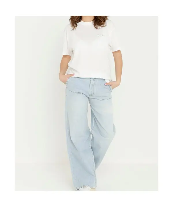 ANINE BING Round Neck Short Sleeve T-shirt
