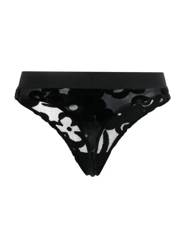 TOM FORD Floral-print Logo-waist Thong