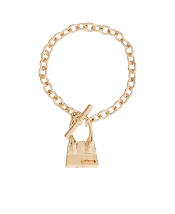 Jacquemus Chained Bracelet With Pendant - Yellow