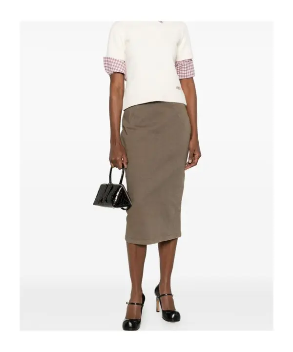 N.21 Midi Pencil Skirt With Two-way Back Zip
