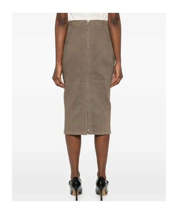 N.21 Midi Pencil Skirt With Two-way Back Zip