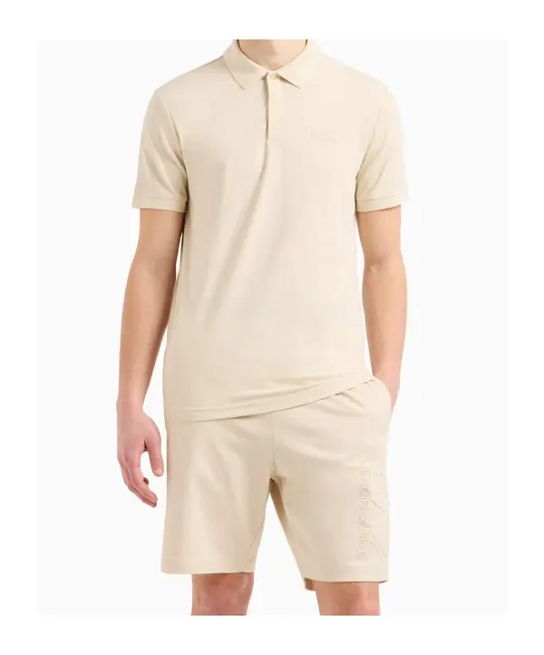EA7 Raised-logo Polo Shirt