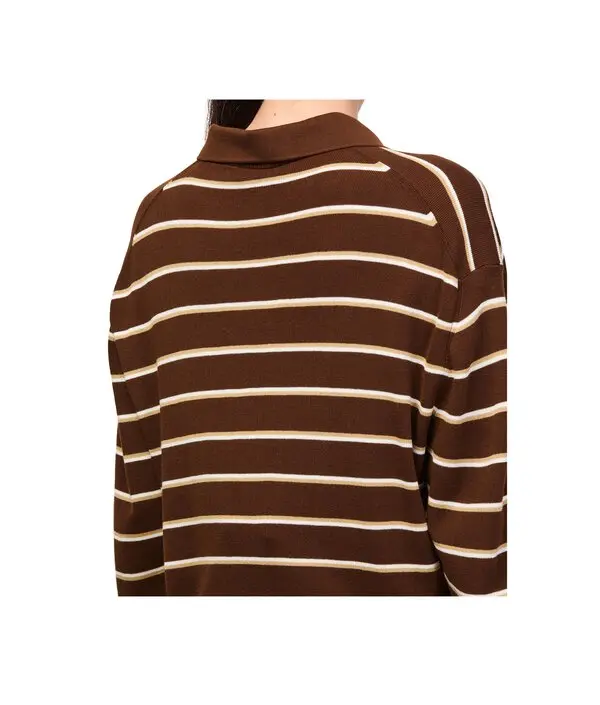 Miu Miu Striped Polo Shirt