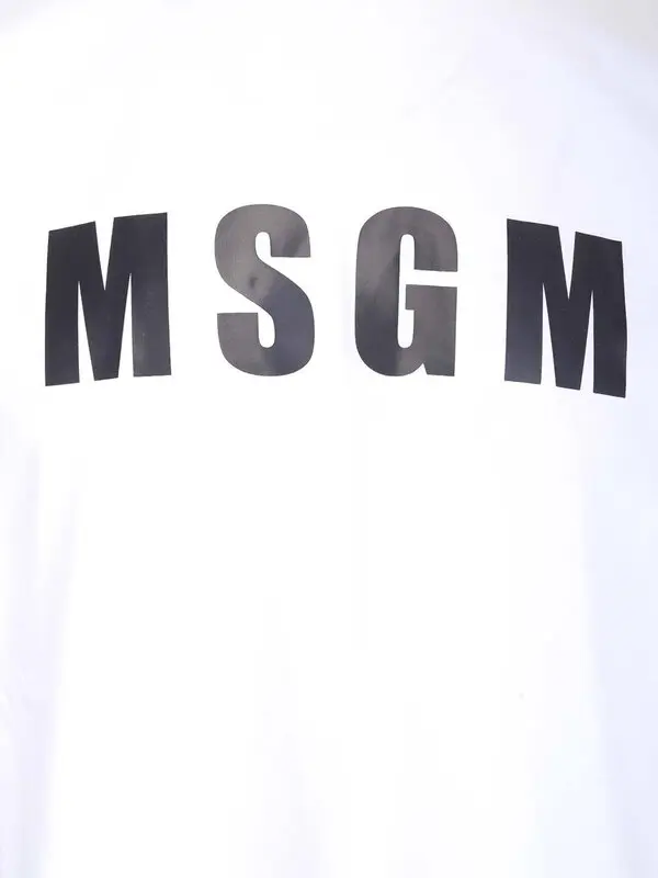 MSGM Logo Printed Crewneck T-shirt
