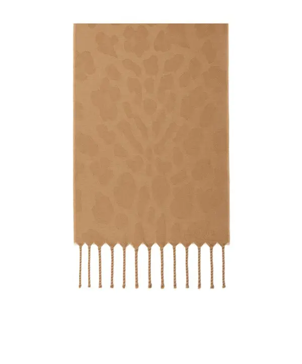 Max Mara Jacquard Wool Shawl