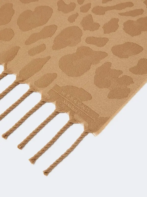 Max Mara Jacquard Wool Shawl