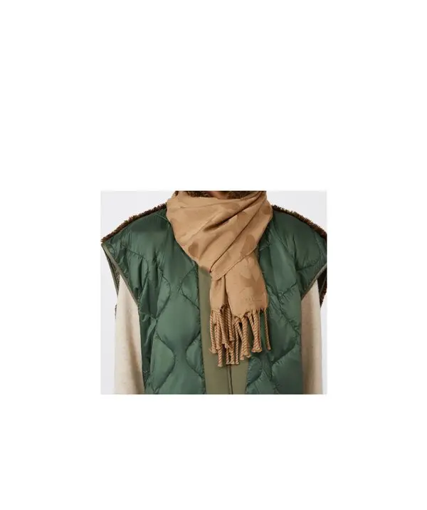 Max Mara Jacquard Wool Shawl