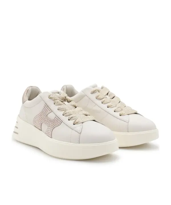 Hogan Embellished Logo Patch Sneakers