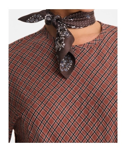 Longchamp French Bandana Silk Scarf 50 - Mocha