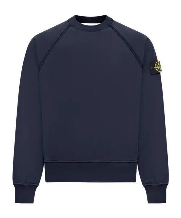 Stone Island Logo Patch Crewneck Sweatshirt