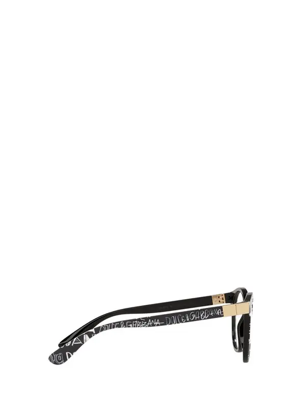 Dolce & Gabbana Monogram Round-frame Sunglasses