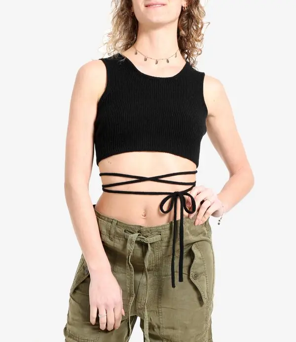 A PAPER KID Sleeveless Vest