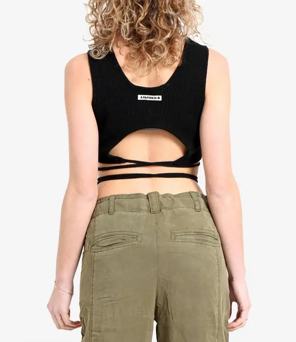 A PAPER KID Sleeveless Vest