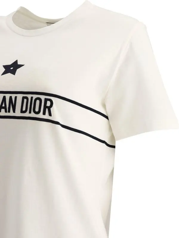 Dior T-shirt With Lucky Star And Logo